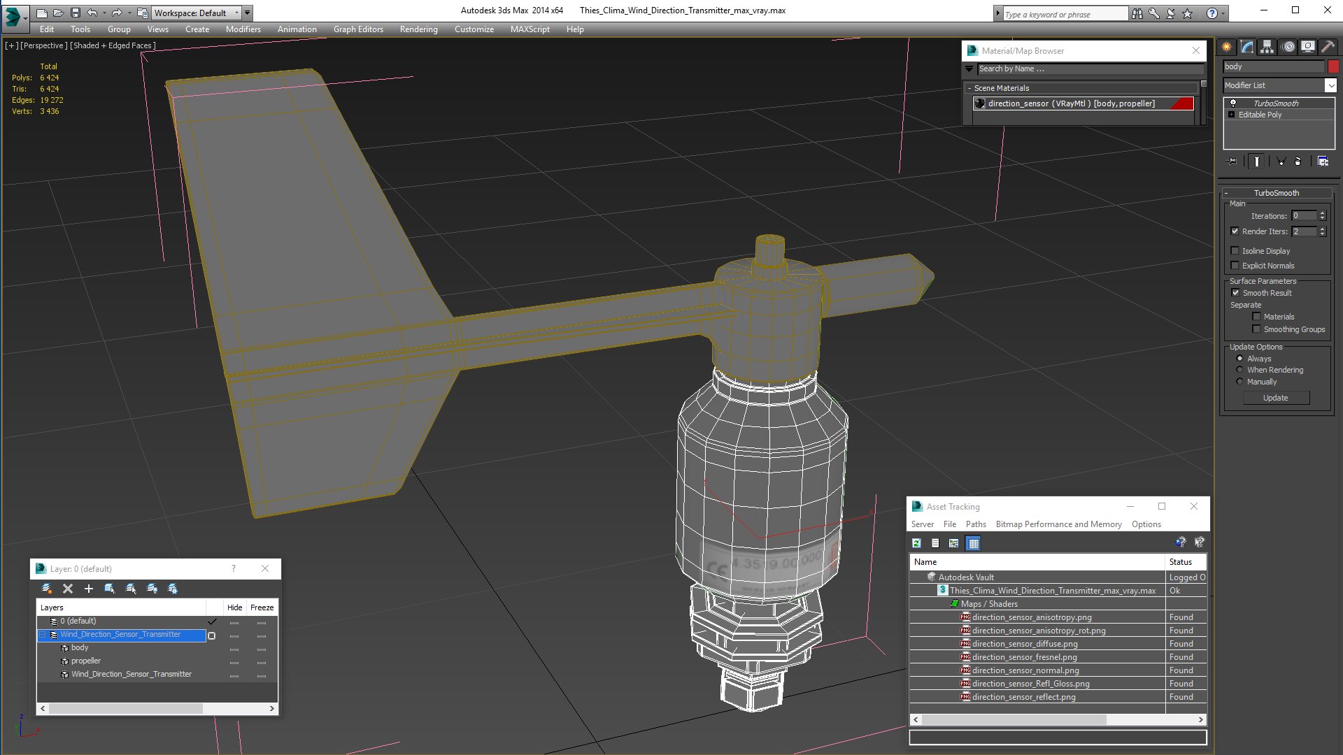 3D model thies clima wind direction - TurboSquid 1643684