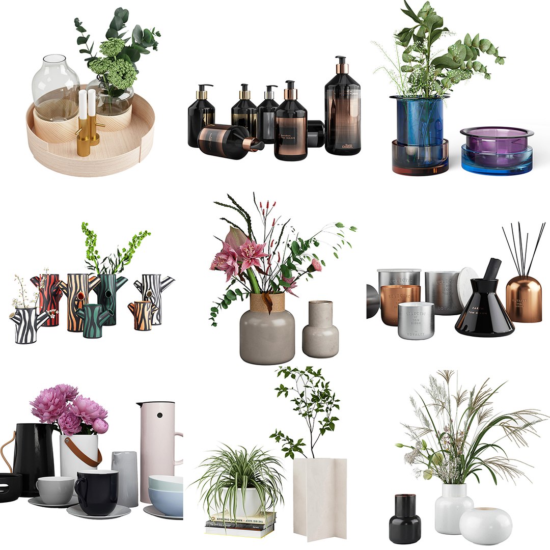 3D Interior Package 03-Accessories 3D model model - TurboSquid 2063684