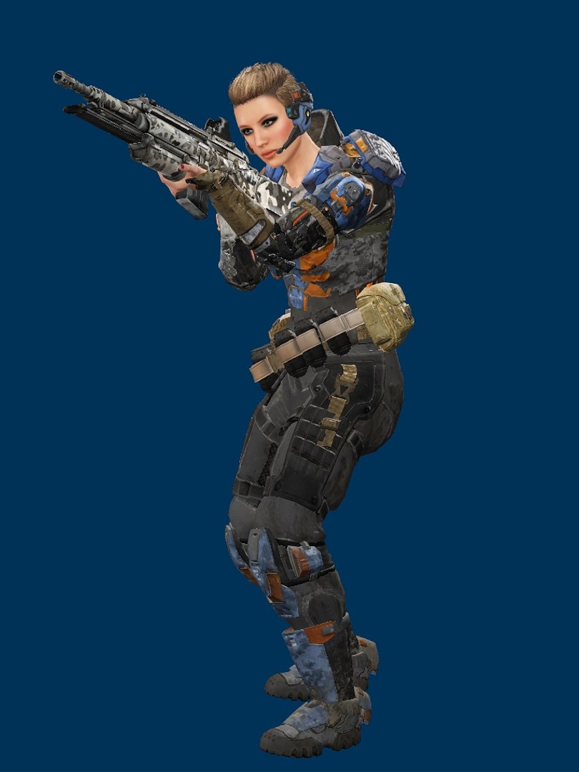 Realistic Rigged Fighter Soldier Girl-Suji Character 3D Model 3D Model ...