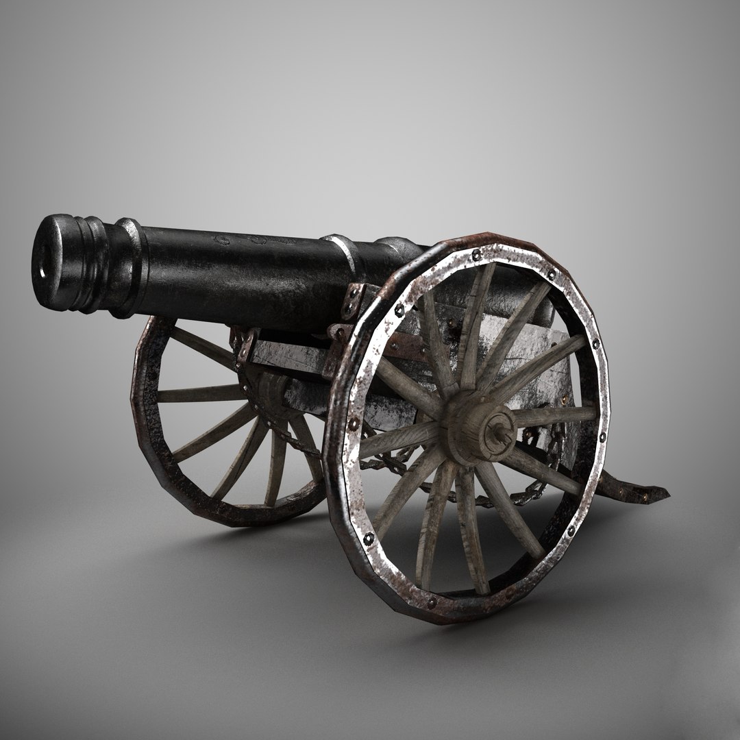 Old Cannon 3D Model - TurboSquid 1221158