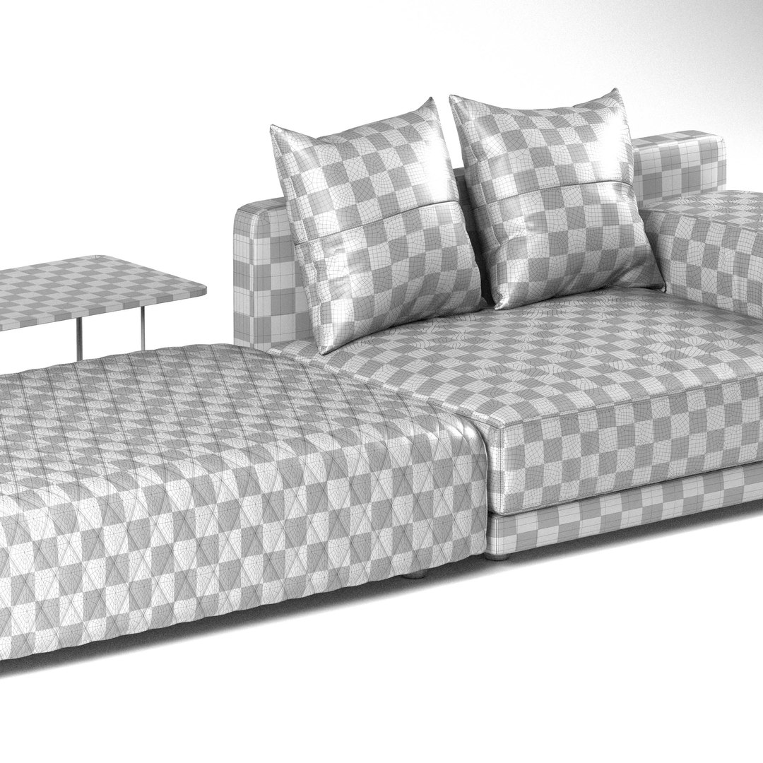 Melpot Modular Sofa By Natuzzi Italia model - TurboSquid 1763590