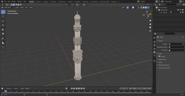 3D Minaret model - TurboSquid 1971799