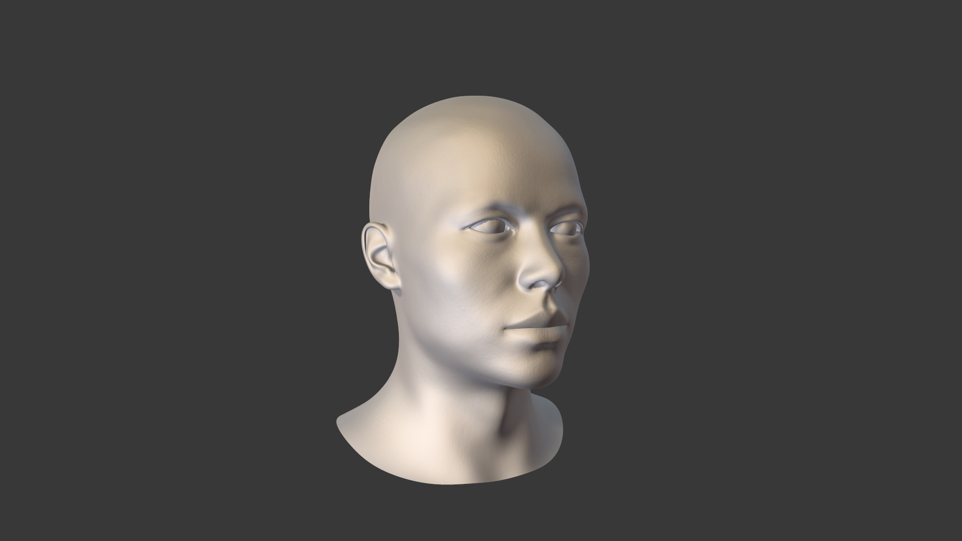 3D Model Asian Bust Male Head Base Mesh - TurboSquid 1832511