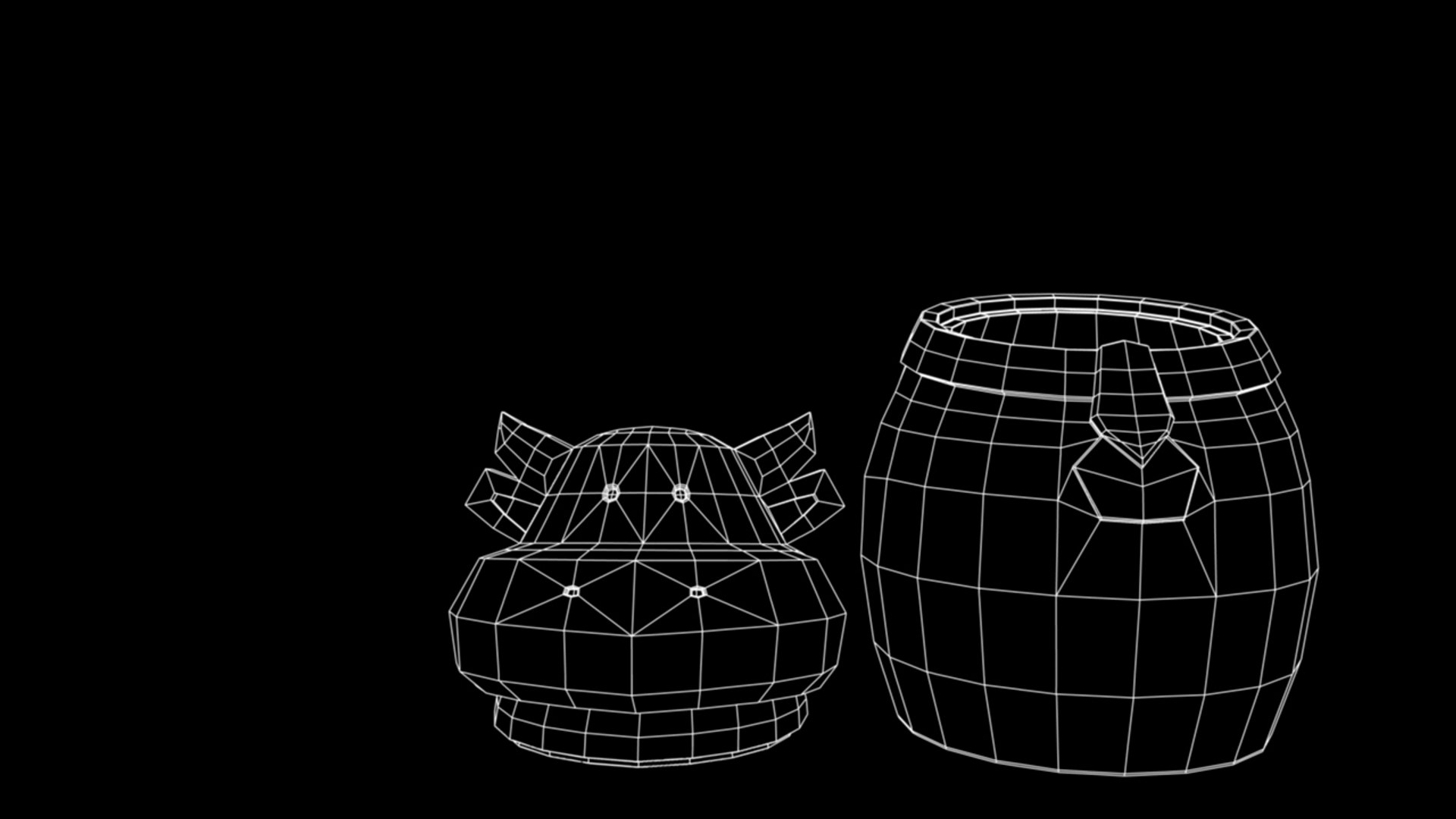 cow cookie jar 3d obj