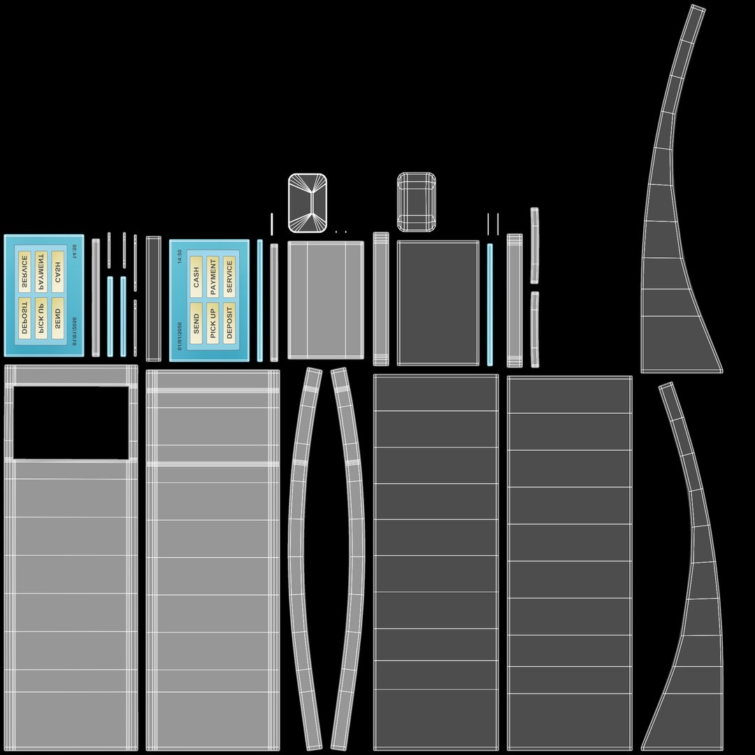 Queue Management System 3D model - TurboSquid 2134244