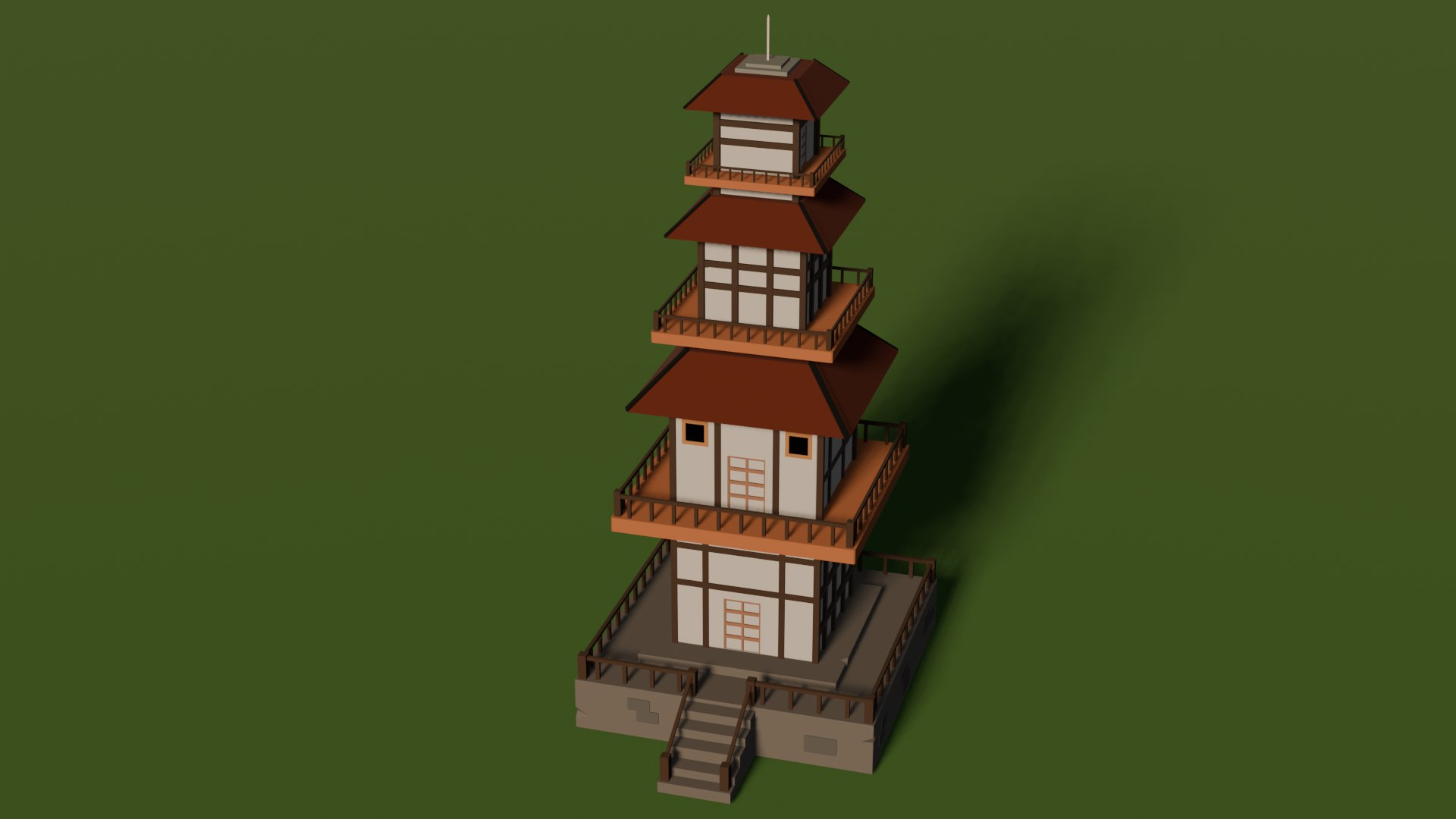 Japanese Tower 3D - TurboSquid 2246564