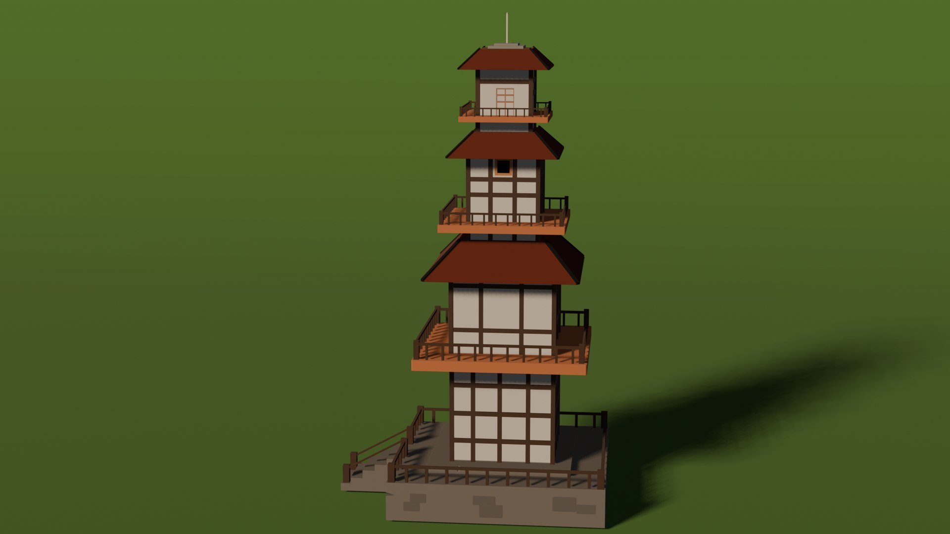 Japanese Tower 3D - TurboSquid 2246564
