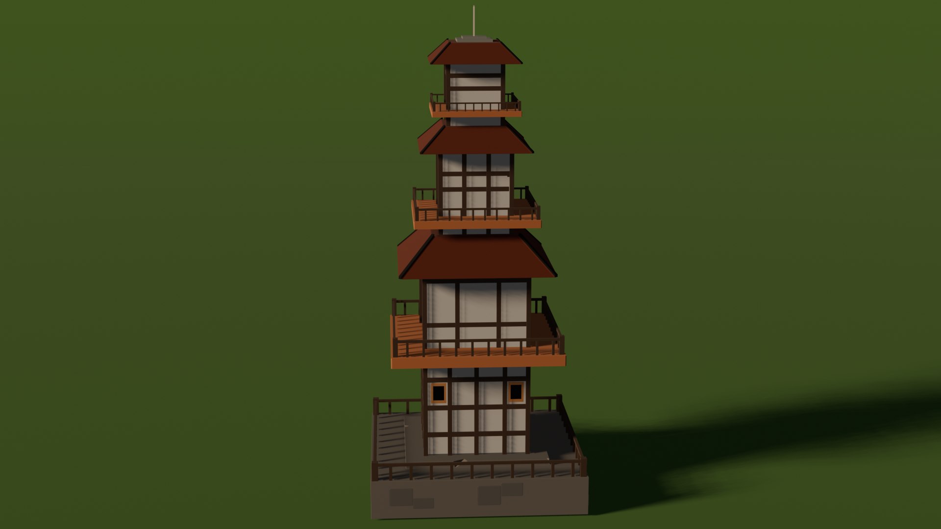 Japanese Tower 3D - TurboSquid 2246564