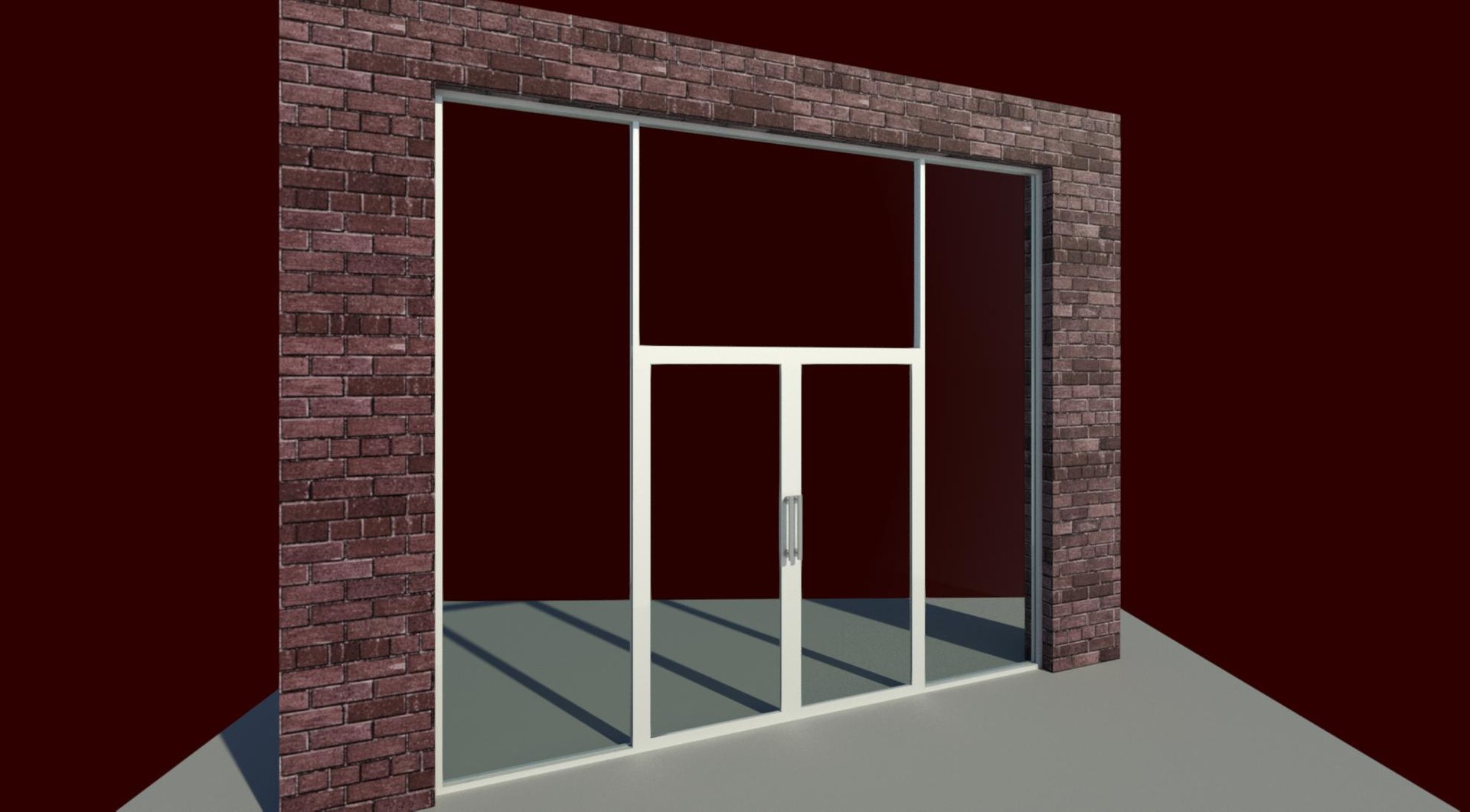 3D Aluminium Window Model - TurboSquid 1997375