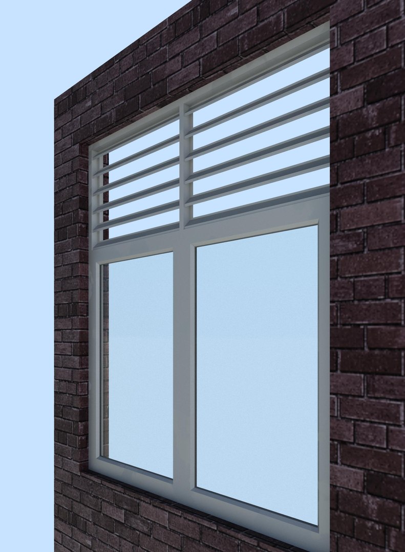 3D Aluminium Window Model - TurboSquid 1997375
