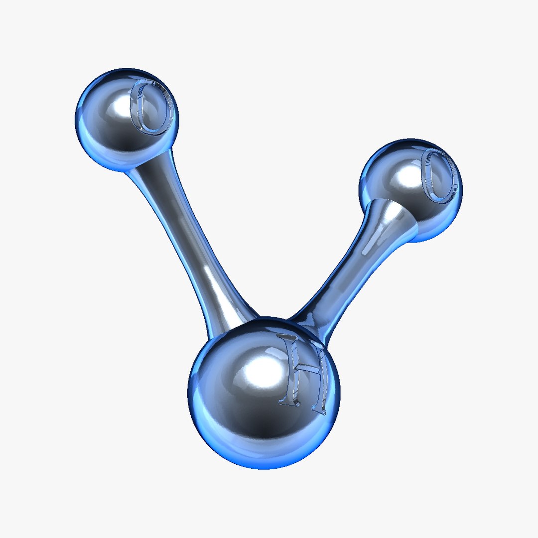H2O Molecule 3D Model - High Precision Model - TurboSquid 2296734