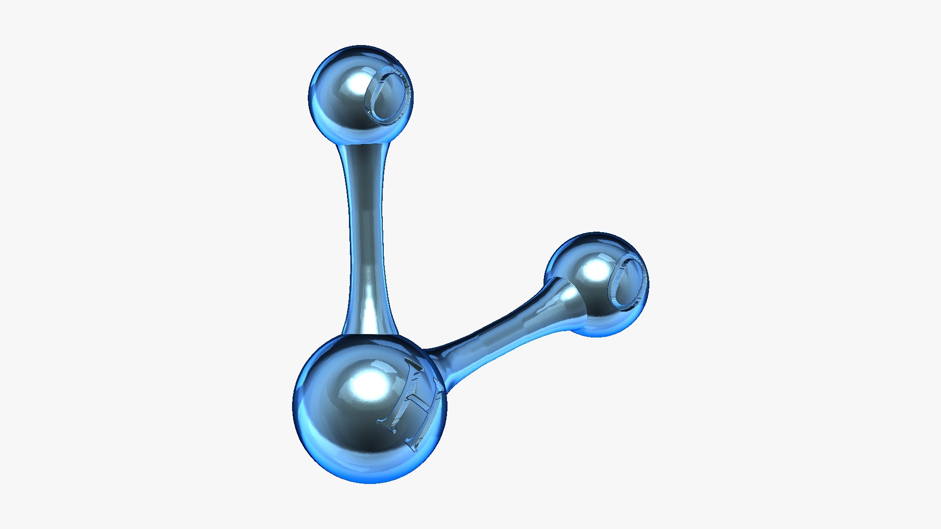 H2O Molecule 3D Model - High Precision Model - TurboSquid 2296734