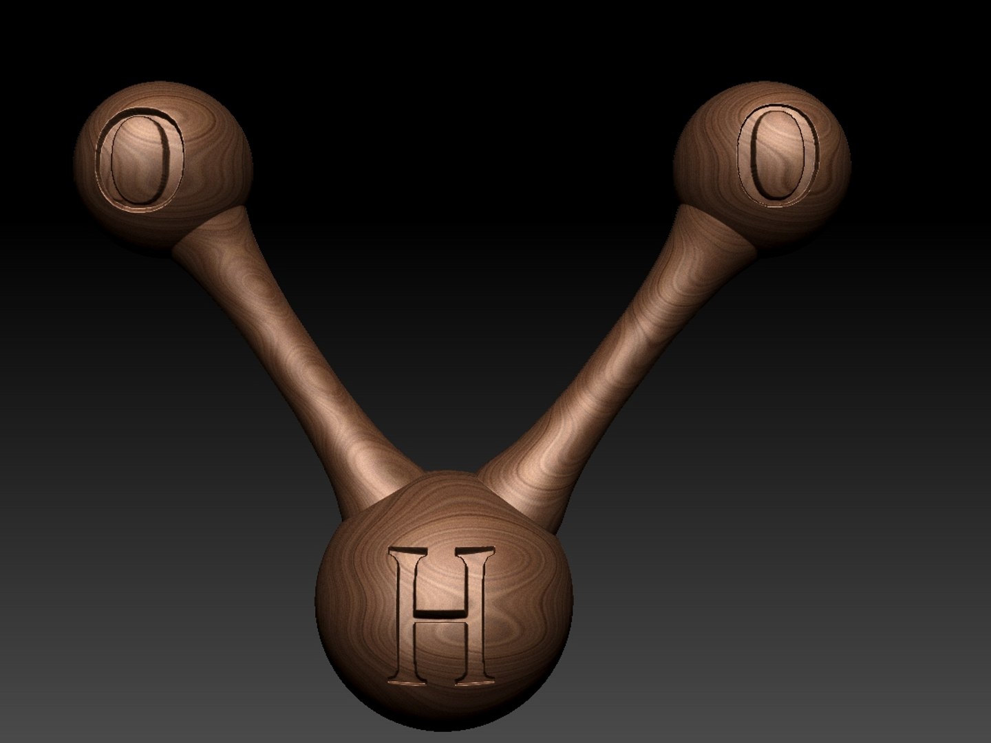 H2O Molecule 3D Model - High Precision Model - TurboSquid 2296734