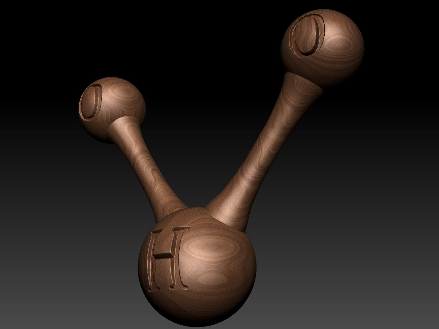 H2O Molecule 3D Model - High Precision Model - TurboSquid 2296734