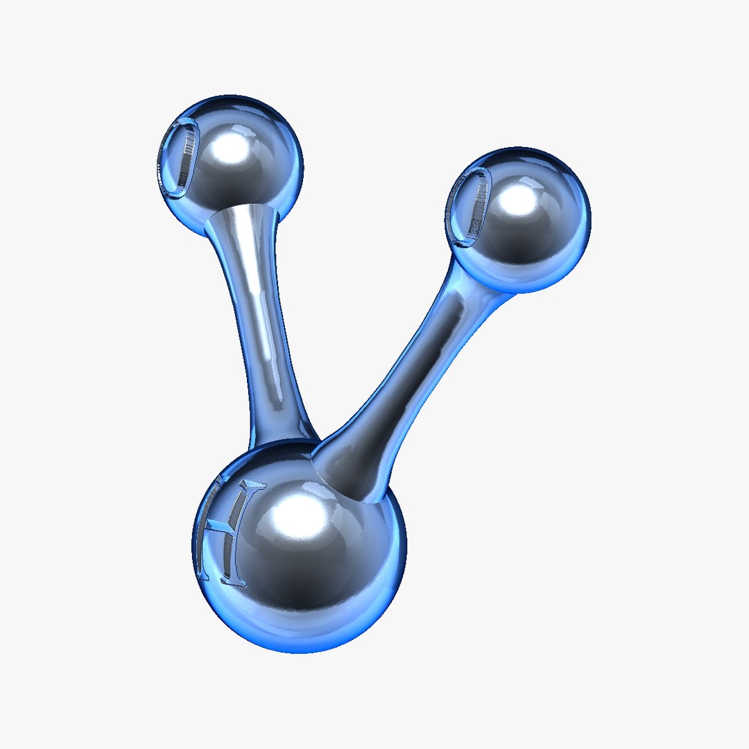 H2O Molecule 3D Model - High Precision Model - TurboSquid 2296734
