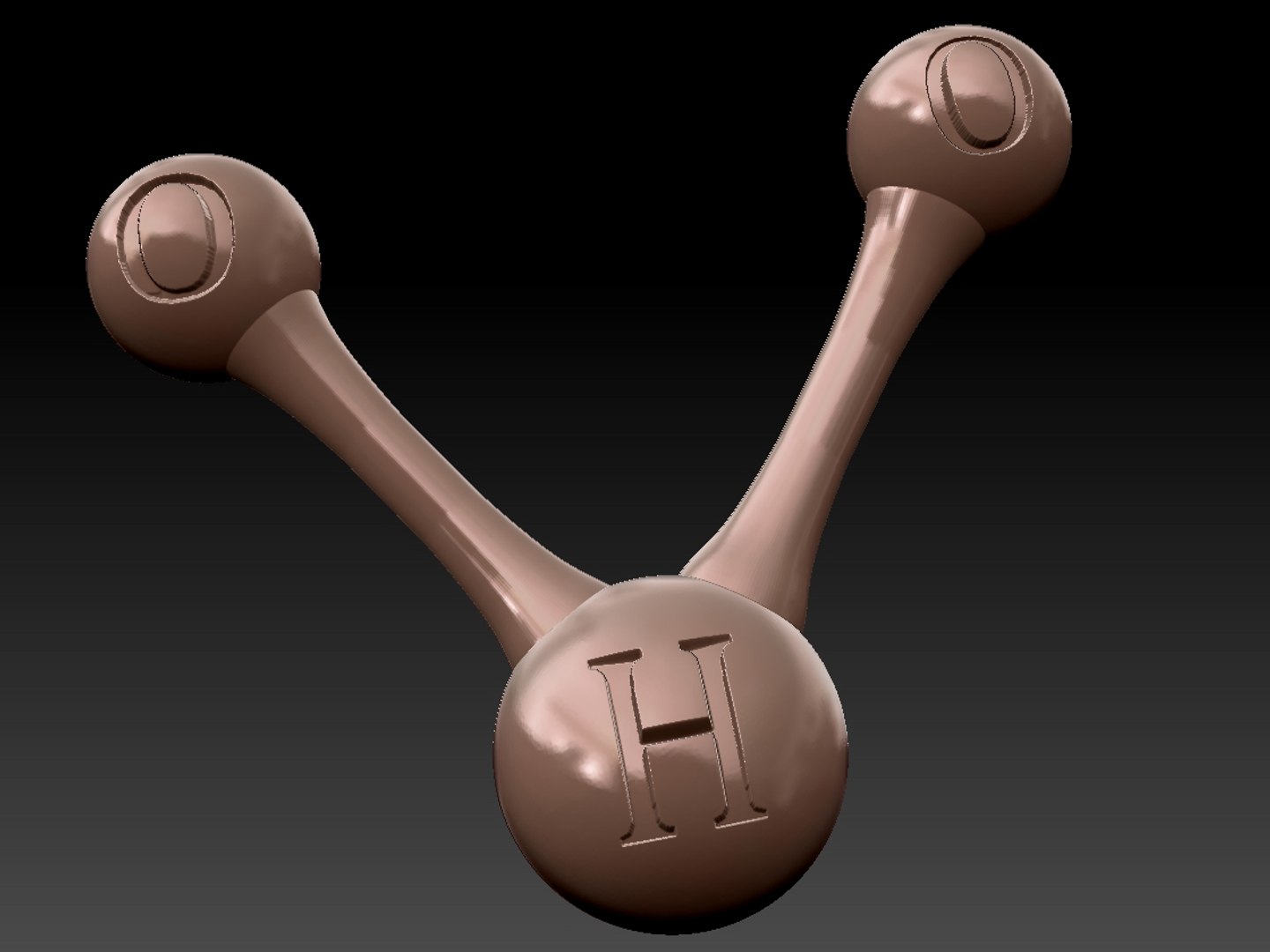 H2O Molecule 3D Model - High Precision Model - TurboSquid 2296734