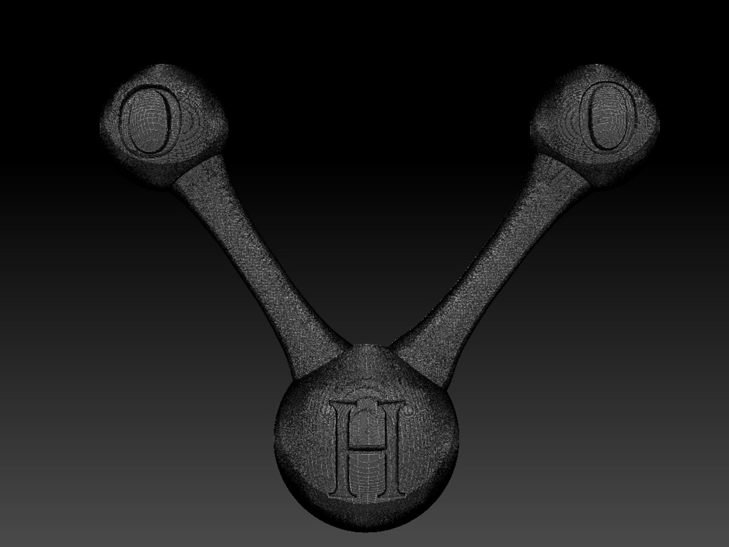 H2O Molecule 3D Model - High Precision Model - TurboSquid 2296734