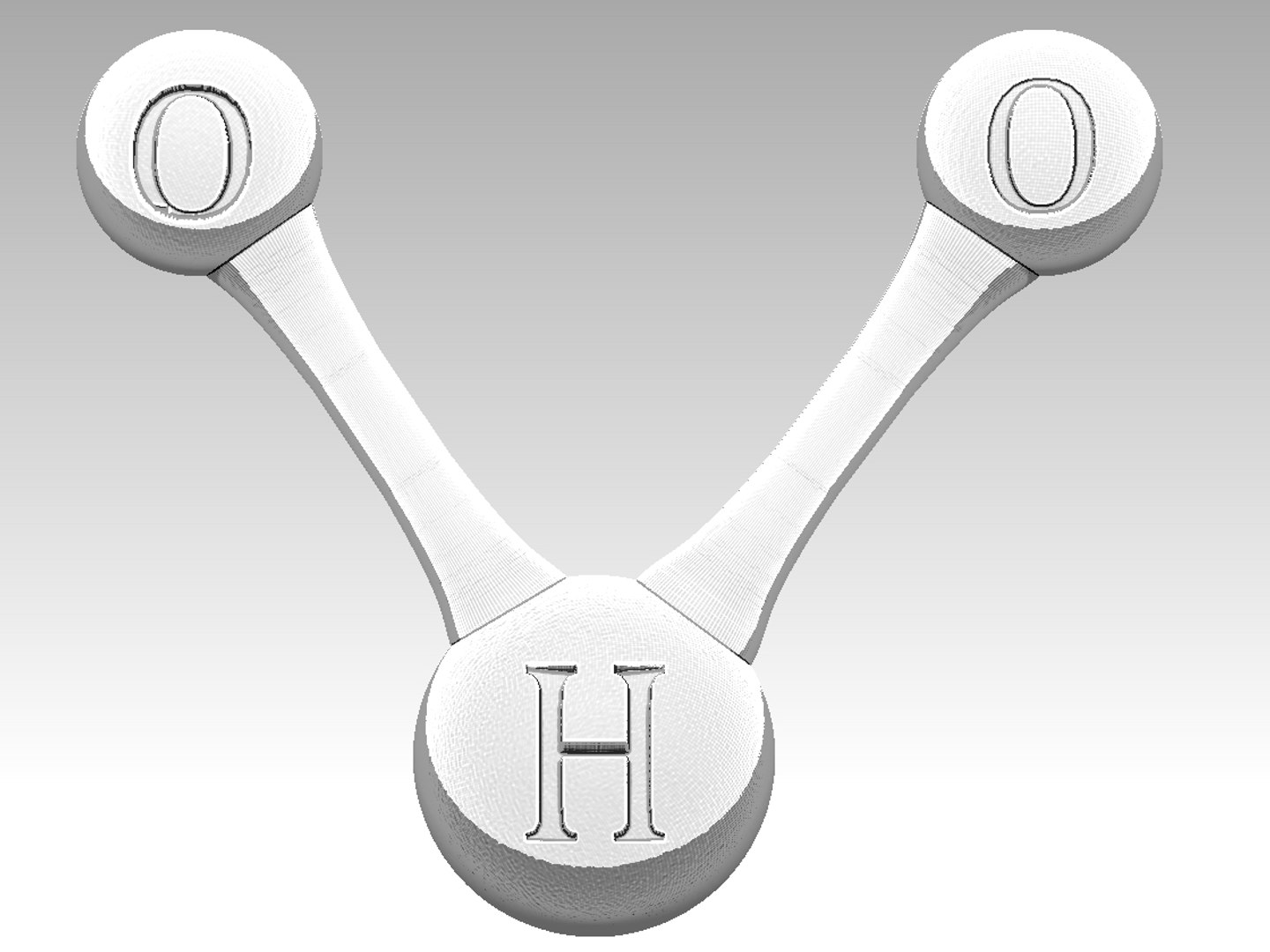 H2O Molecule 3D Model - High Precision Model - TurboSquid 2296734