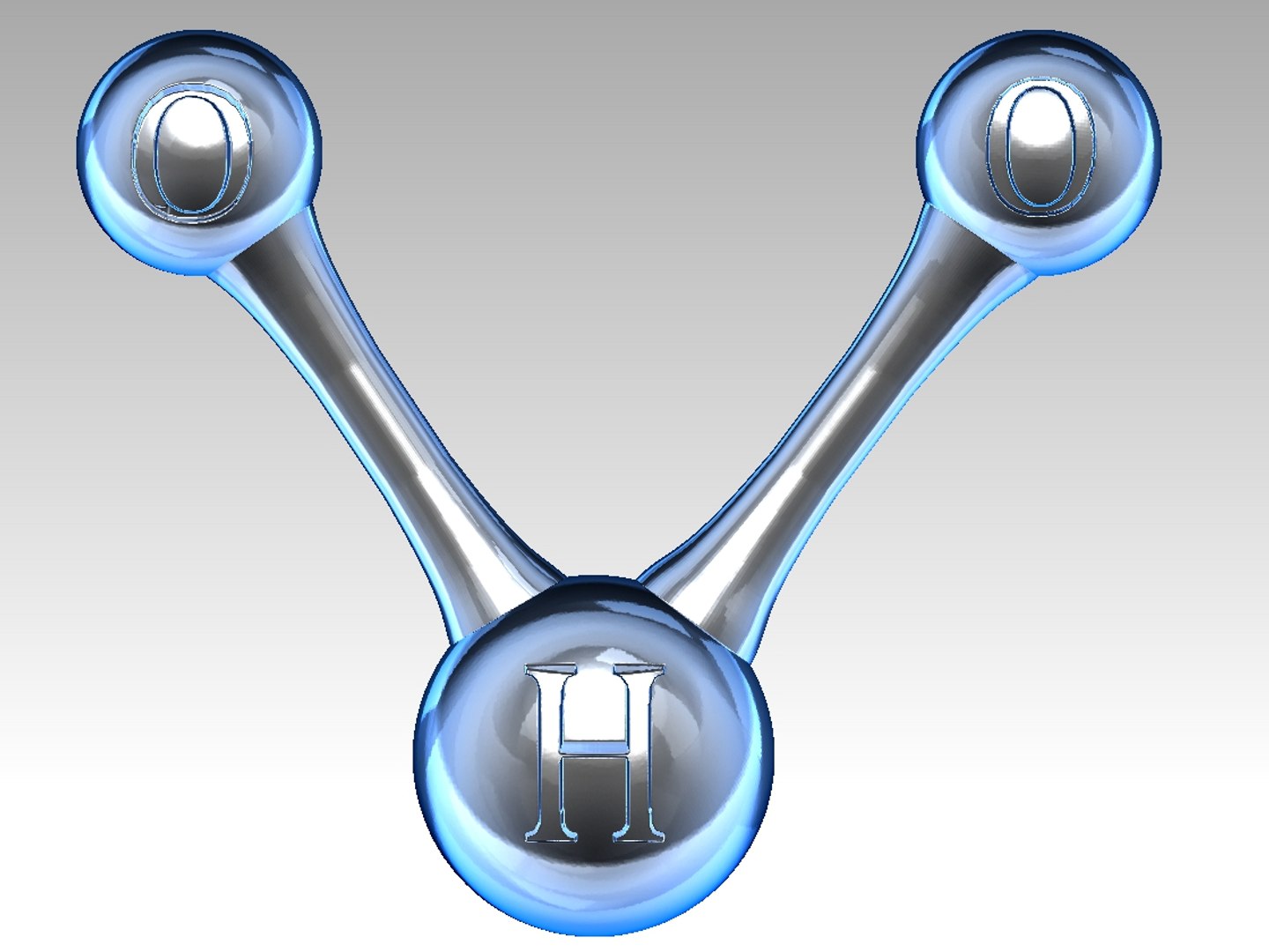 H2O Molecule 3D Model - High Precision Model - TurboSquid 2296734