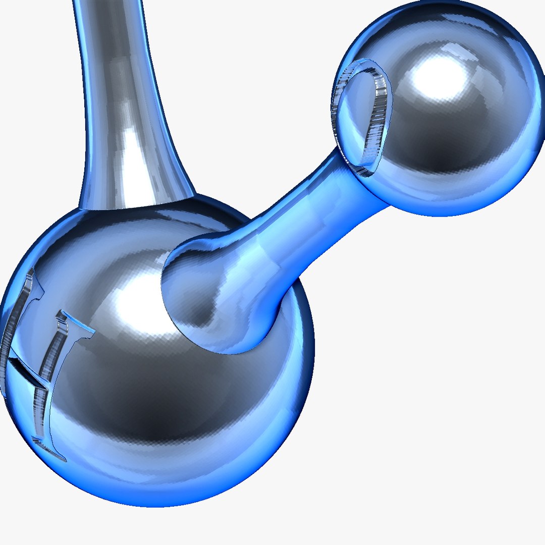 H2O Molecule 3D Model - High Precision Model - TurboSquid 2296734