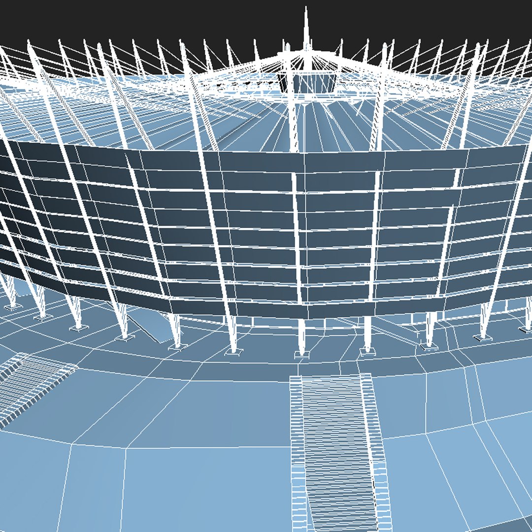 American Football Stadium 3d Model