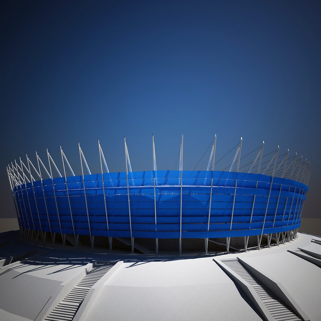 American Football Stadium 3d Model