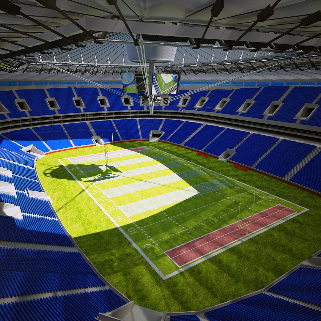 American Football Stadium 3d Model
