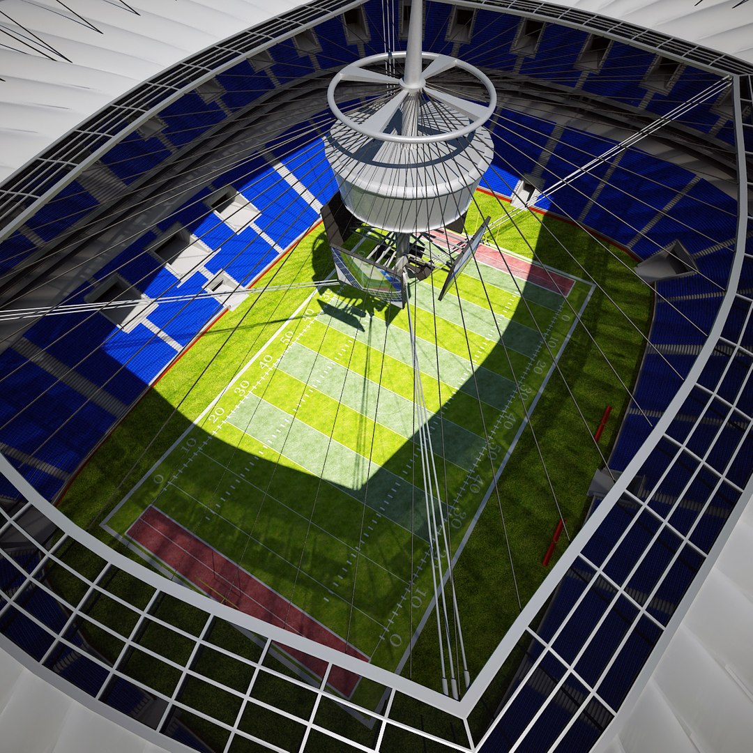 American Football Stadium 3d Model