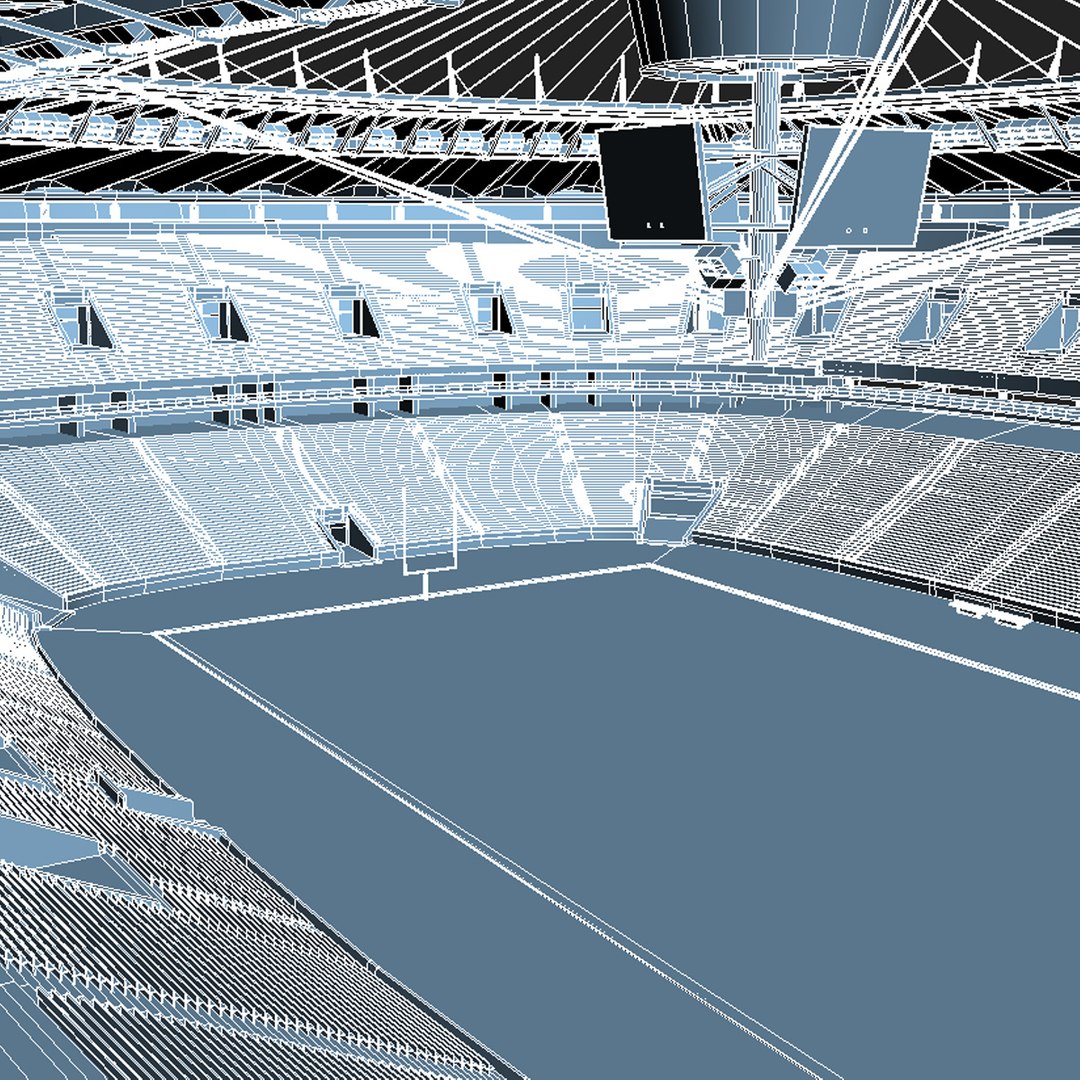 American Football Stadium 3d Model