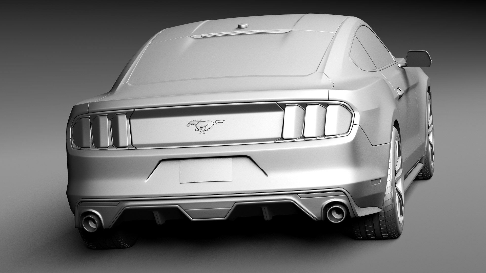 2015 Mustang Ecoboost 3d Model