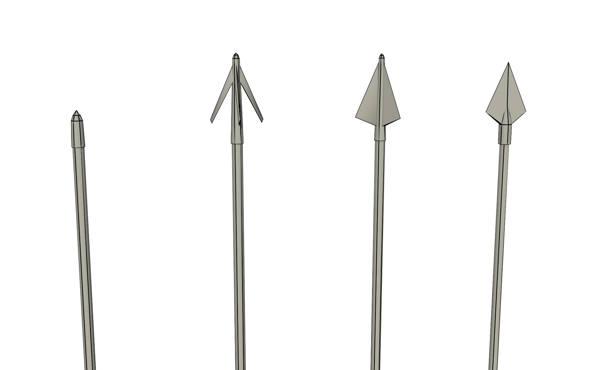 3D model bow quiver arrows - TurboSquid 1285491