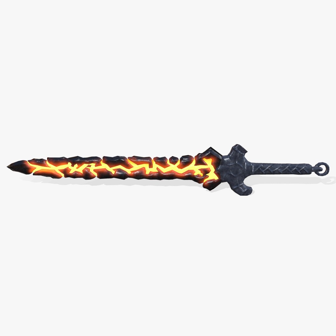 3D Molten sword low-poly - TurboSquid 1791243