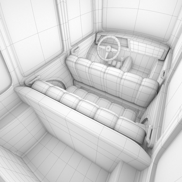 cartoon car station wagon 3d model