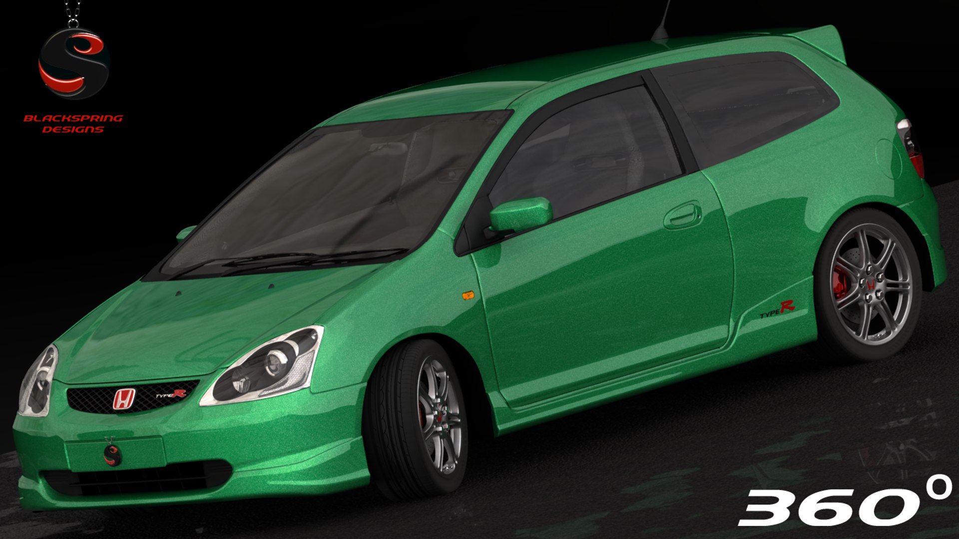 Honda Civic Type-r 2004 3d Max