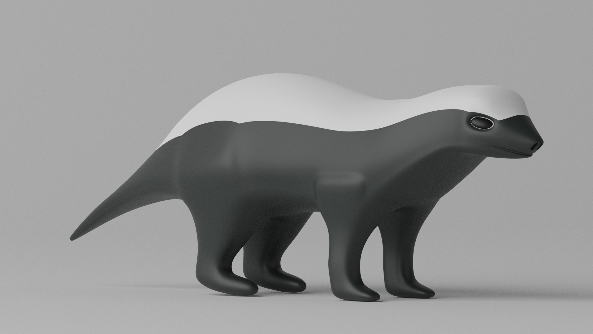 Cartoon Cute Honey Badger model - TurboSquid 2175301