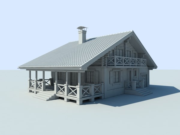 cottage 3d model