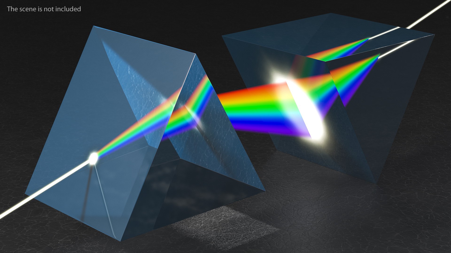 Inverted Prisms Light Spectrum Recombination 3D Model - TurboSquid 1737059