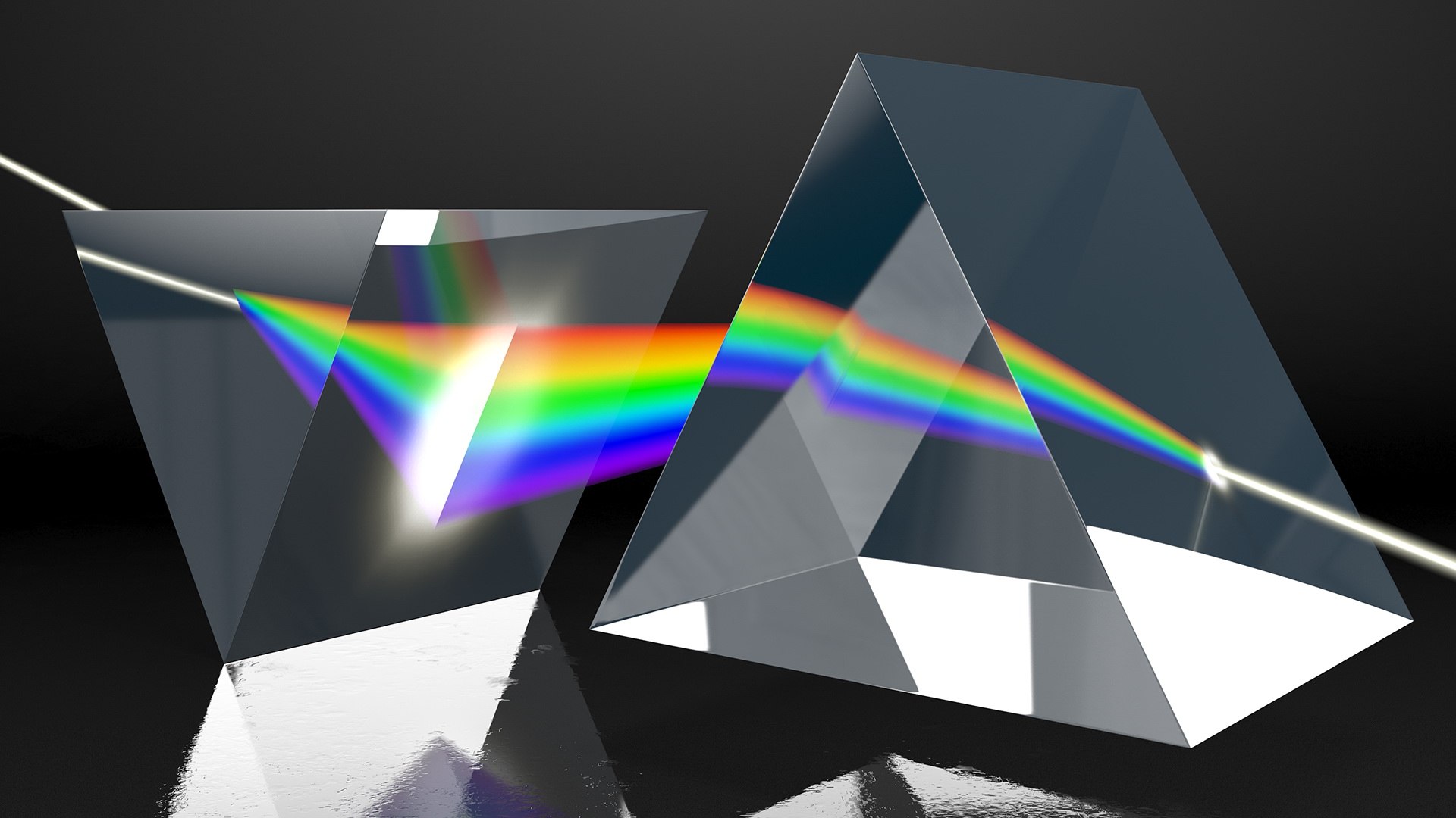 Inverted Prisms Light Spectrum Recombination 3D Model - TurboSquid 1737059