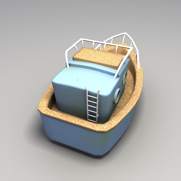 3ds max used plastic boat