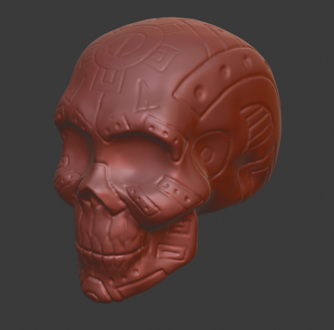 Modelled skull calaca printing 3D - TurboSquid 1641497