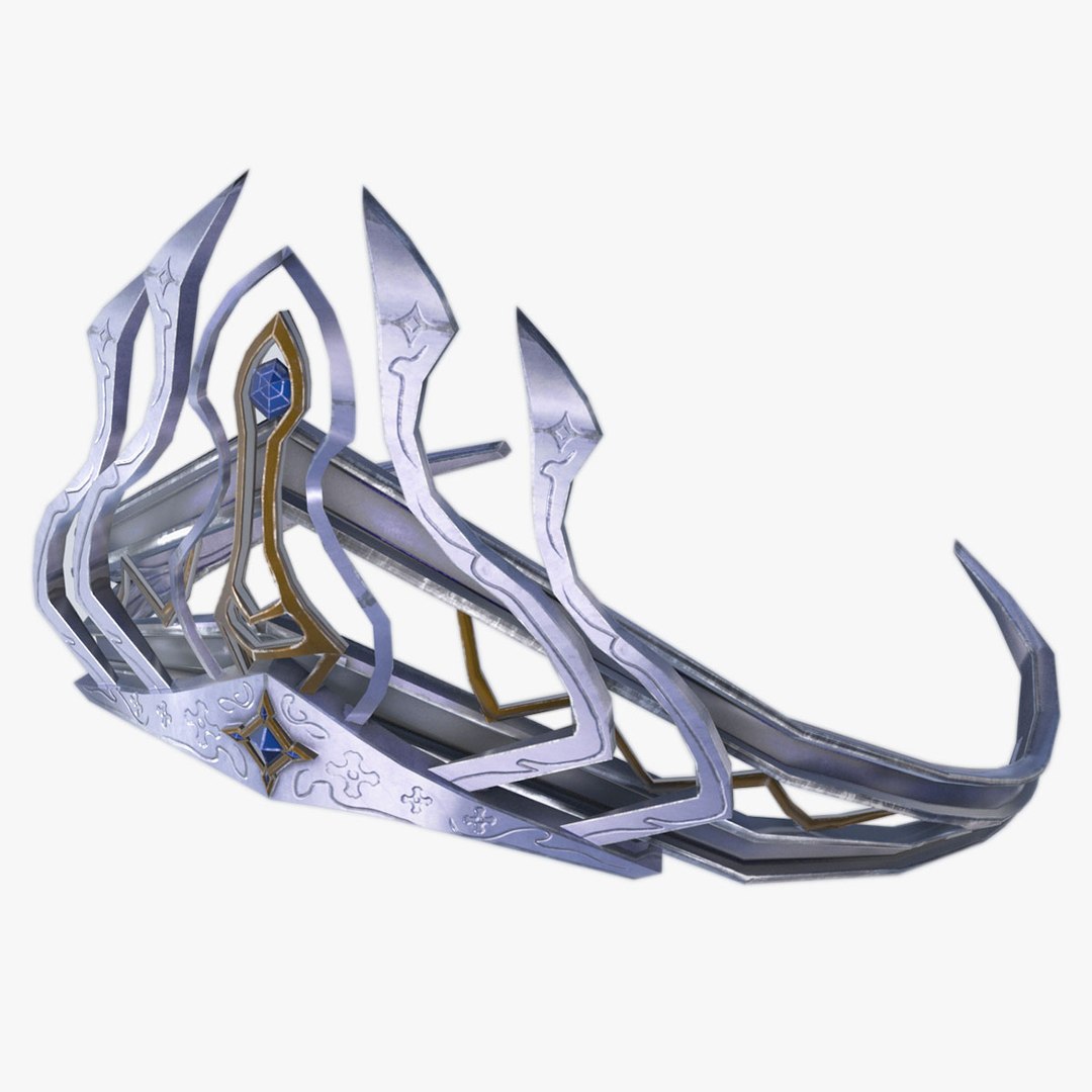 3D Blue Diamond Crown - TurboSquid 2383225