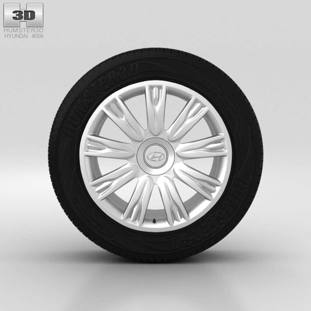modelo 3d Hyundai Genesis Wheel 18 pulgadas 001 - TurboSquid 1281980