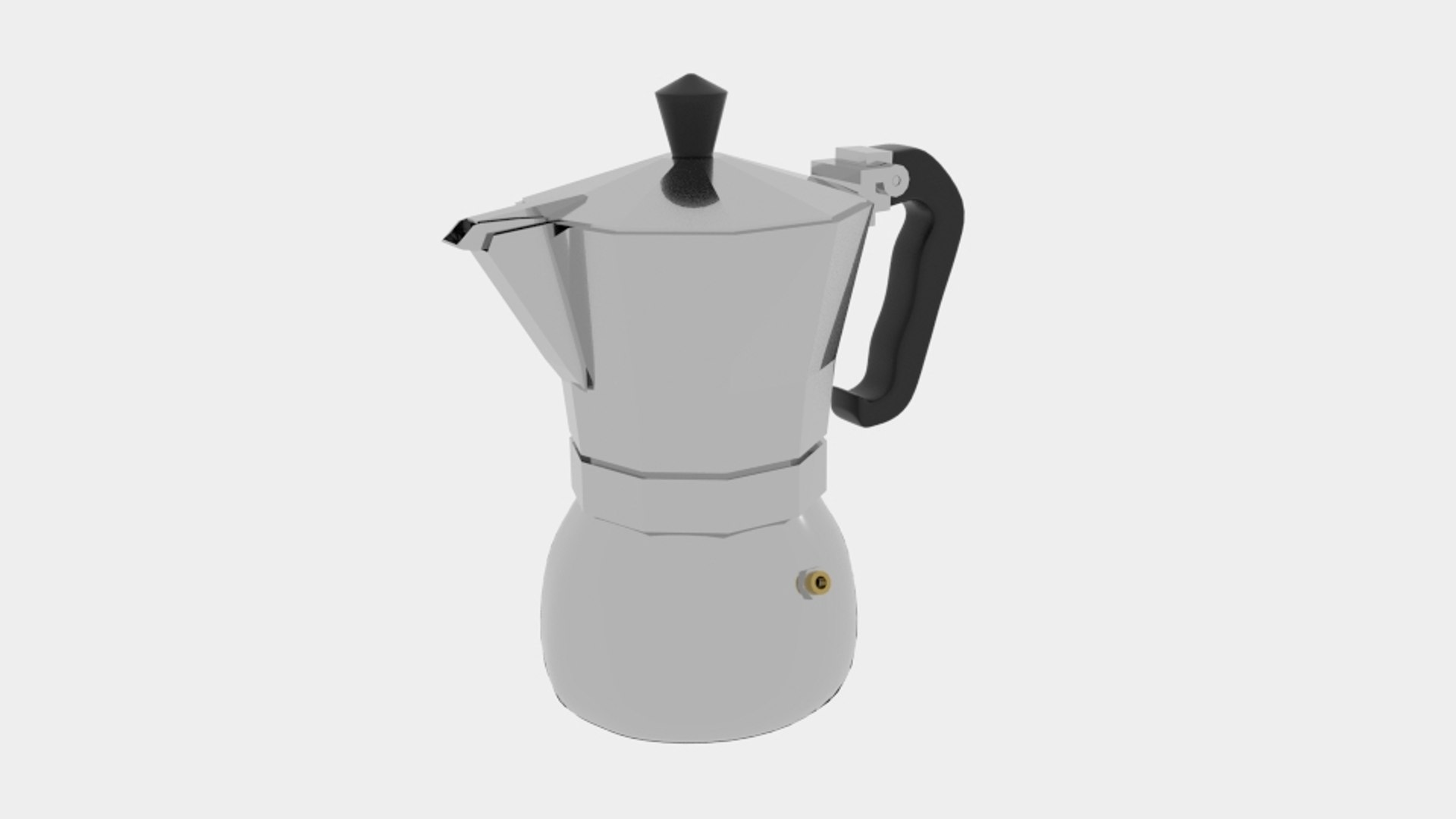 3D moka pot model - TurboSquid 1381013