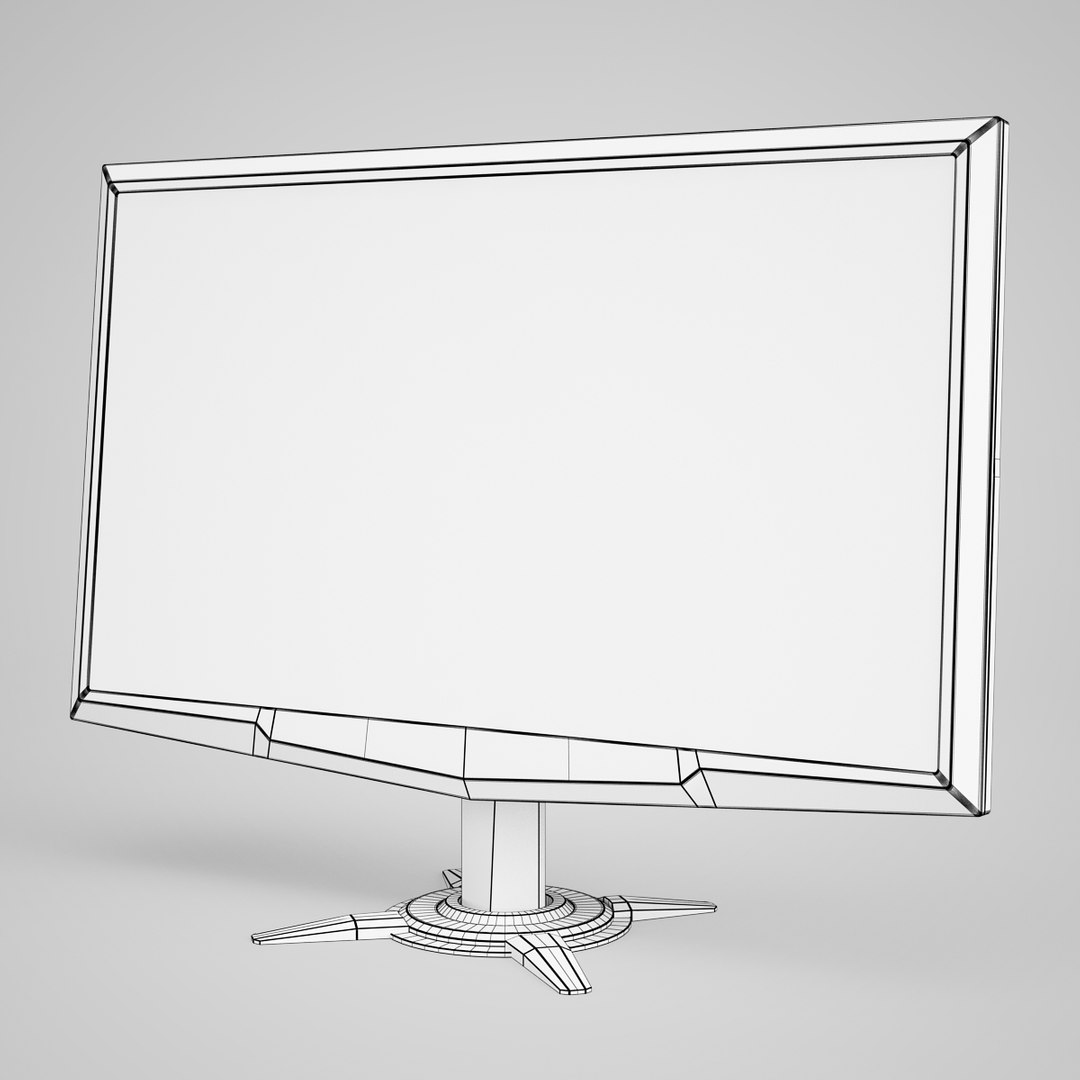 3d lcd monitor model