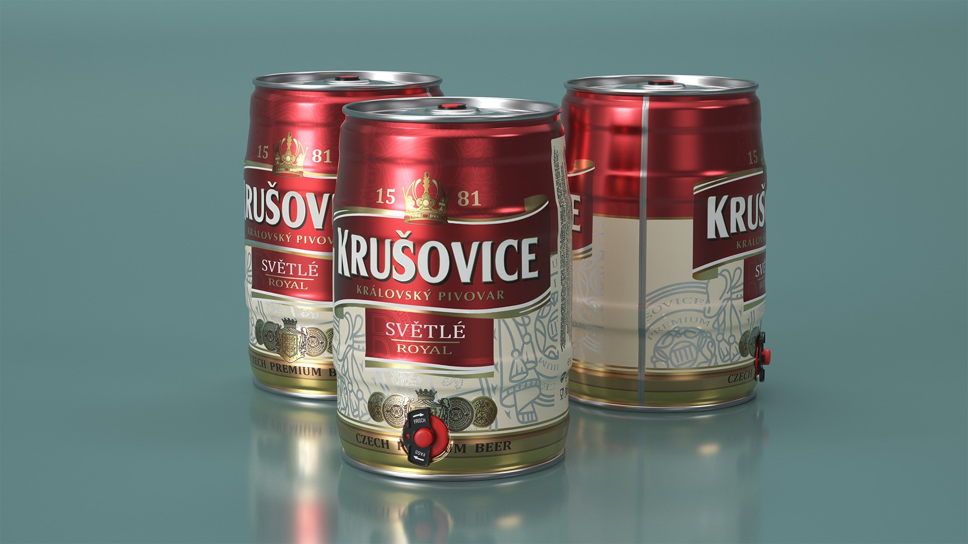 Krusovice Beer 5 Liter Barrel 3D - TurboSquid 2277613