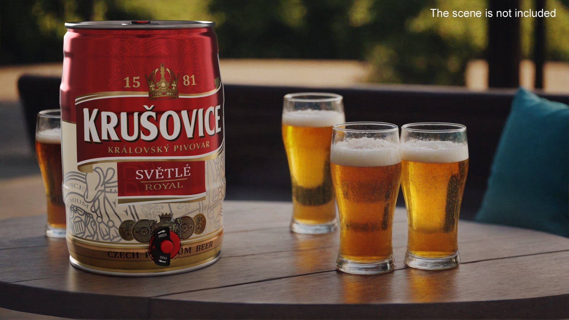 Krusovice Beer 5 Liter Barrel 3D - TurboSquid 2277613