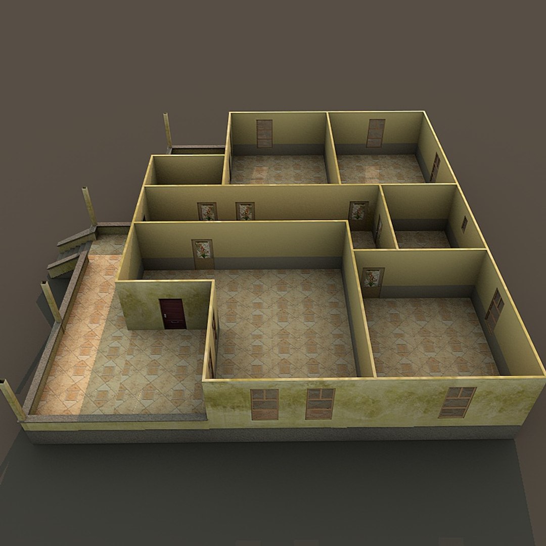 House Interior Building 3d Model