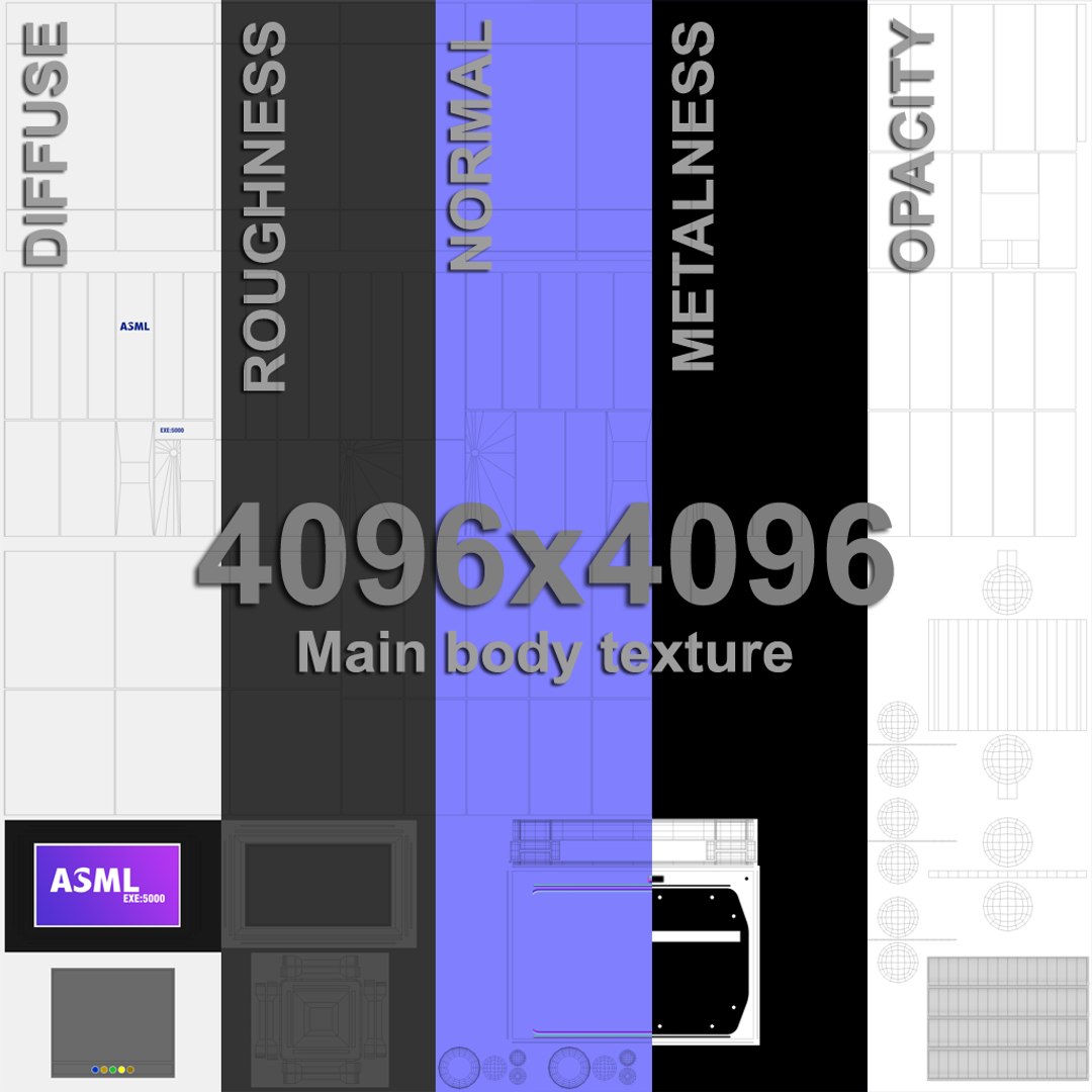 ASML EXE 5000 EUV Lithography Machine 3D Model - TurboSquid 2163694 ASML EXE 5000 EUV Lithography Machine 3D Model - TurboSquid 2163694