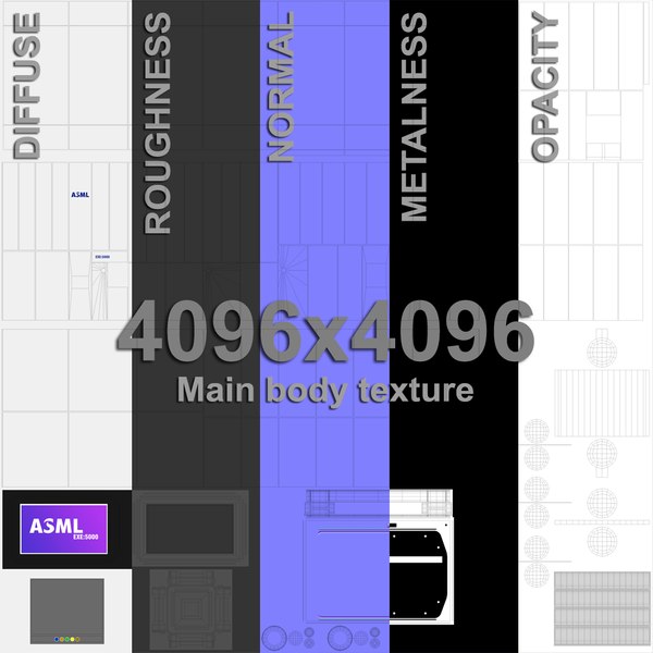 ASML EXE 5000 EUV光刻机3D模型 - TurboSquid 2163694