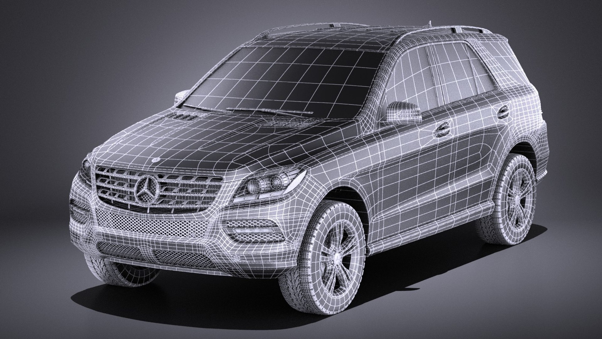 3D Mercedes Benz M - TurboSquid 1151520